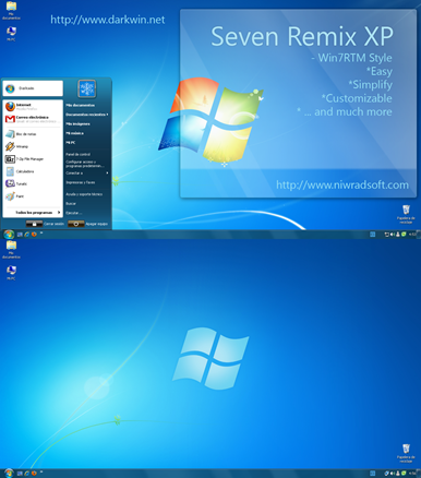 Tema de Windows 7 para Windows XP, Seven Remix XP - Dow... en Taringa!